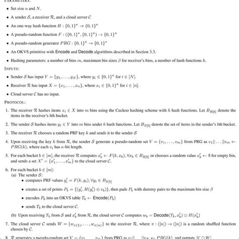 Functionality Of Private Set Intersection Cardinality Download Scientific Diagram