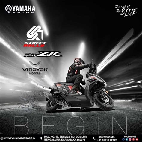 Yamaha Ray Zr Street Rally Blue Core Engine