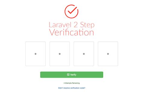 Laravel 2 Step Verification 2 Step Verification Package Made With
