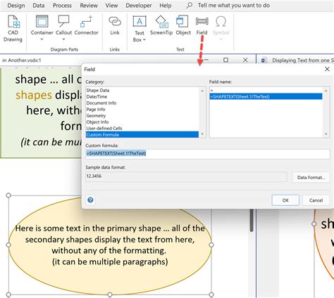 Automatically Displaying Visio Shape Text In Other Shapes Bvisual