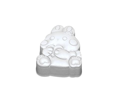 3d File Kawaii Little Bunny Stl File For 3d Printing Laser Cnc Router