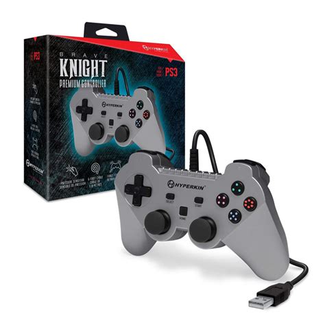 Hyperkin Brave Knight Premium Controller For Ps3 Pcmac Silver