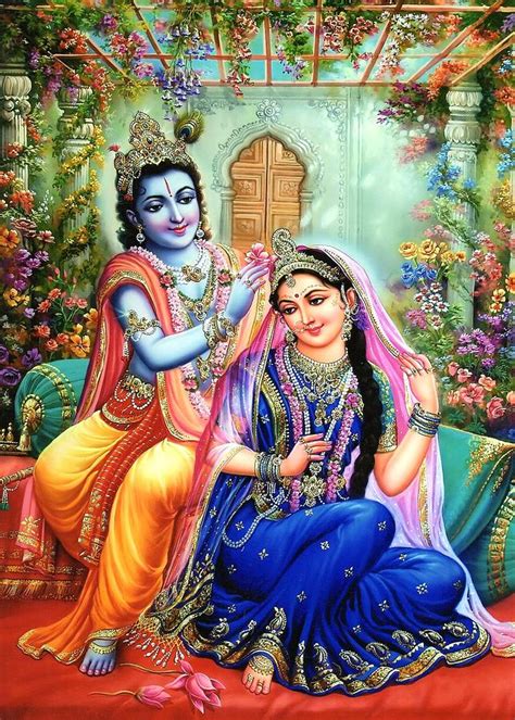 Radha Krishna Painting By Vishal Gurjar Fine Art America