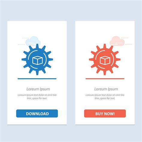 Automated Data Solution Science Blue And Red Download And Buy Now Web Widget Card Template