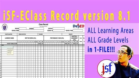 Isf Electronic Class Record Isf Ecr For School Year 2023 2024 Youtube Isf Electronic Class Record Isf Ecr For School Year 2023 2024 Youtube