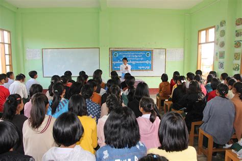 လဲချားမြို့နယ် အ ခြေခံပညာအထက်တန်းကျောင်း နောင်မိန်း တွင် လူငယ်ရေးရာ အသိပညာပေးဟောပြောပွဲ ကျင်းပ