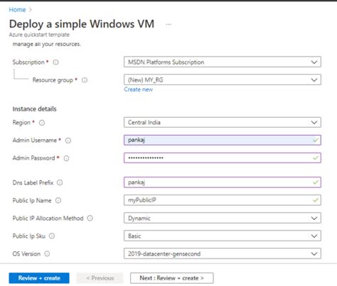 How To Create VM In Azure From Template Globalarjun