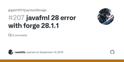 Javafml 28 Error With Forge 2811 · Issue 207 · Gigabit101