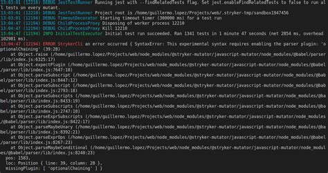Error On Stryker Run Missingplugin Optionalchaining · Issue
