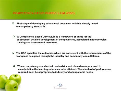Competency Based Curriculum Development Method And Teaching Ppt