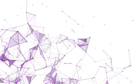 점과 선및 삼각형을 연결하는 추상어구입니다 플렉서스 효과 흰색 배경입니다 로우 폴리곤 모델링에 대한 스톡 사진 및 기타 이미지