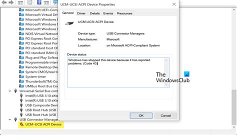 Ucm Ucsi Acpi Device Driver Error In Windows 1110