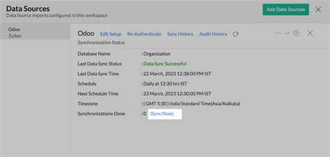 Odoo L Zoho Analytics Help