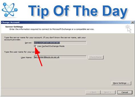 Use Cached Exchange Mode To Speed Up Microsoft Outlook Tip Of The Day Microsoft Outlook Tips