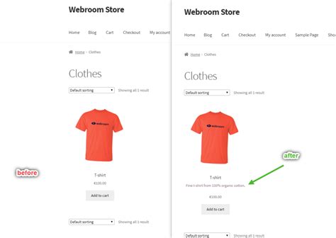 Woocommerce Add Product Short Description To Category Pages