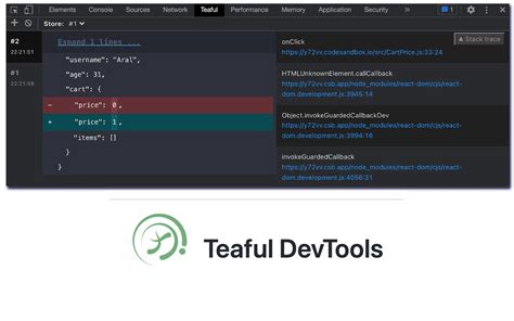 Github Teafuljs Teaful Devtools Browser Extension To Inspect Teaful Applications
