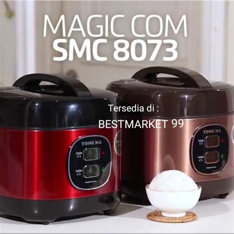 Jual Magic Com Yong Ma 2 Liter Smc 8073 Yongma 3d Heating Body Stainless Steel Original Garansi