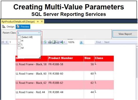 Multi Value Parameters In Ssrs Sql Bi Tutorials