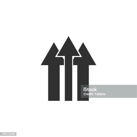 평면 스타일에 3 방향 방향 화살표입니다 벡터 일러스트입니다 도 방향 아이콘 격리입니다 거리에 대한 스톡 벡터 아트 및 기타 이미지 Istock