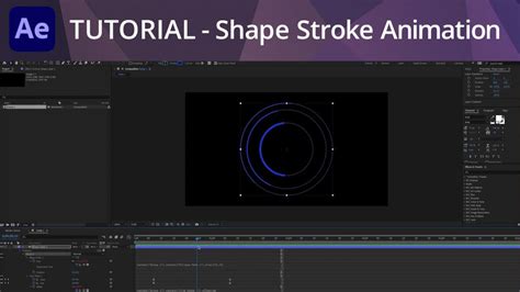 After Effects Tutorial Shape Layer Stroke Animation Creative Cow