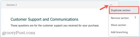 How To Use Sections In Microsoft Forms
