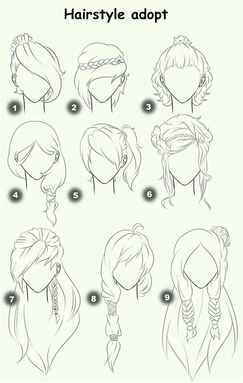 Hair Drawings Ponytail