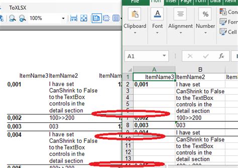 Excel Export Output Appears Garbled 5 Activereports V7 Developer