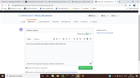 github issue via python if you are working with github from a… by ashish gusain