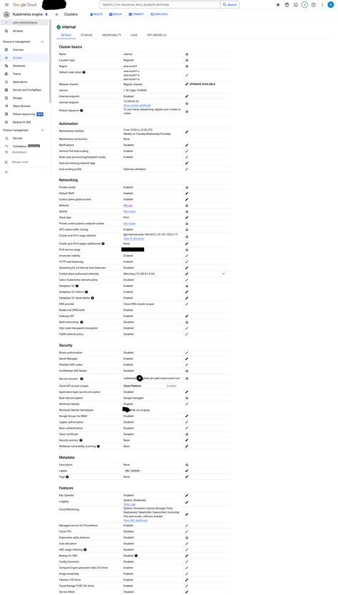 kubernetes gke unable to see logs or exec in pod for autopilot