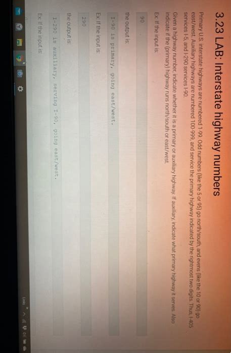 Solved 323 Lab Interstate Highway Numbers Primary Us