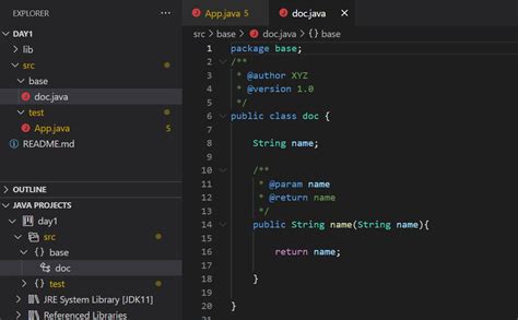 Vscode简单使用javadoc 午夜伤心男孩 博客园