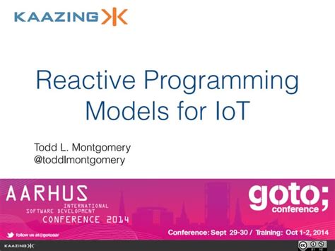 Reactive Programming Models For Iot Ppt