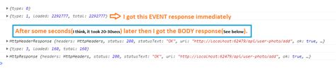 Angular Reportprogress Does Not Return Data Progressively Stack Overflow