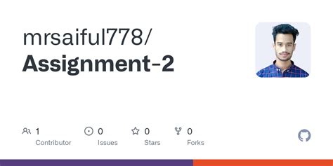 GitHub Mrsaiful Assignment