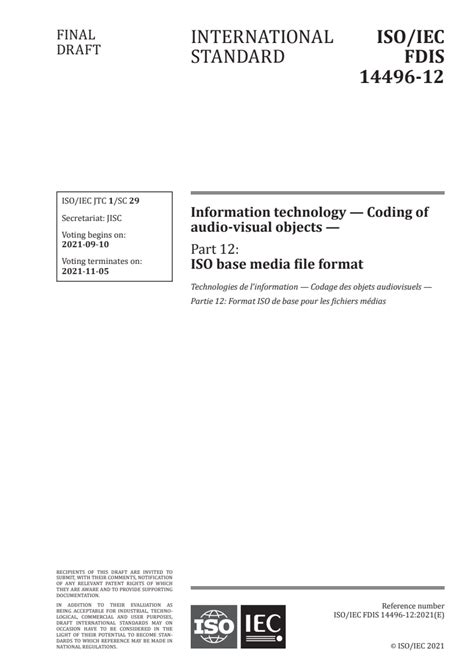 ISO IEC FDIS Information Technology Coding Of Audio Visual Objects