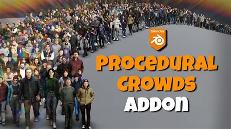 procedural crowds addon powerful crowd simulation right in blender