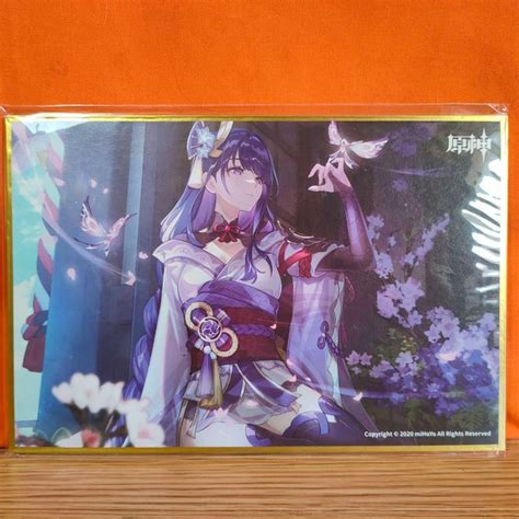 Raiden Shogun Baal Official Shikishi Genshin Impact X Cm Kyou Hobby Shop