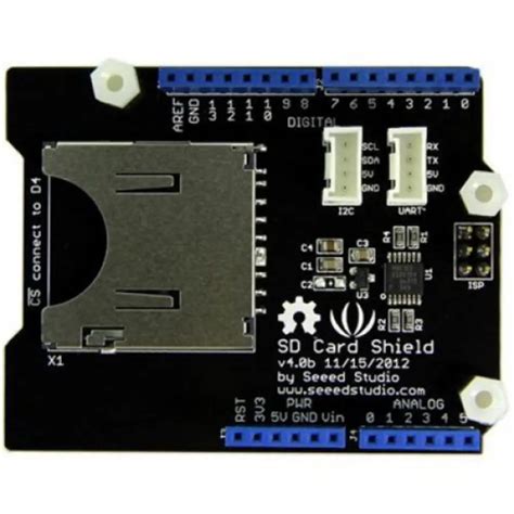 sd card shield v4 for arduino robotshop