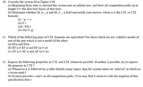 Solved Urgent 10 Consider The System M In Figure 340 A Beginning From State S0 Unwind