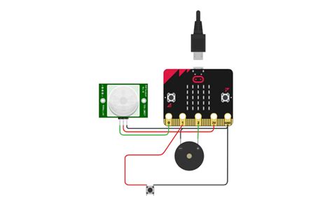 Circuit Design Microbit Alarm Tinkercad