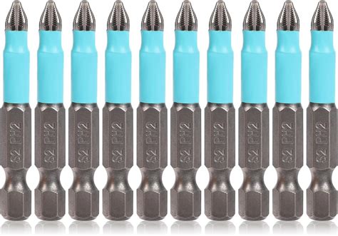10 Pcs Phillips Head Drill Bit Magnetic Phillips Screwdriver Bit Set Ph2 Phillips Bits Set Non