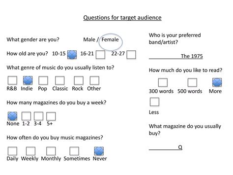 Examples Of My Questionaire Pptx