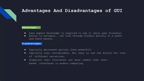 Types Of User Interface Pptx Operating Systems Computer Software And Applications