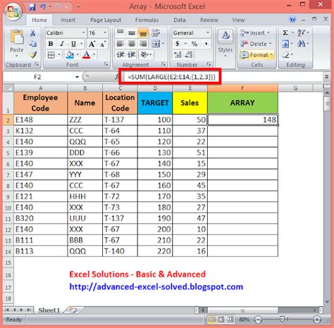 Array In Excel Uses Benefits And Details With Examples In Array