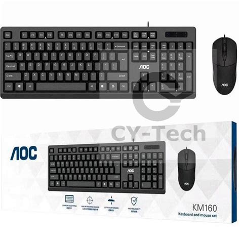 【xmt】aoc Km160 Wired Keyboard Mouse Set Shopee Philippines