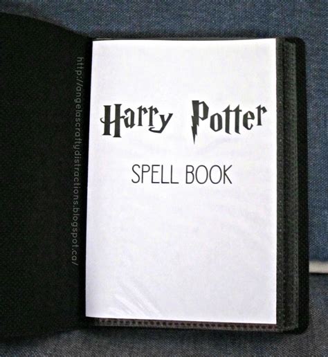 Harry Potter Spell Book Printable