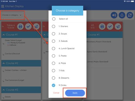 Filtering Products OrdersTracker Next Generation Pos System