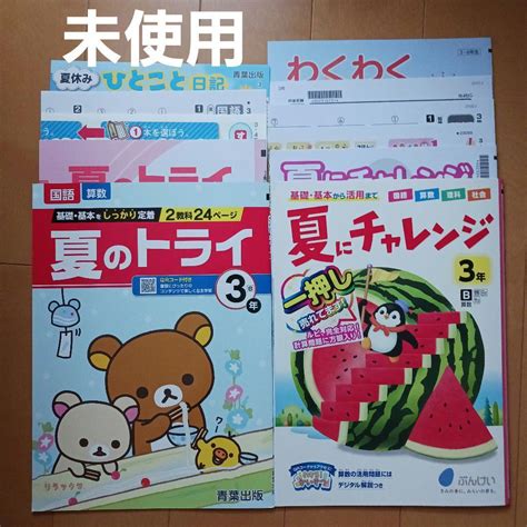 3年生 小三 夏休み 1学期 国語 算数 理科 社会 問題集 ドリル 予習 復習 メルカリ
