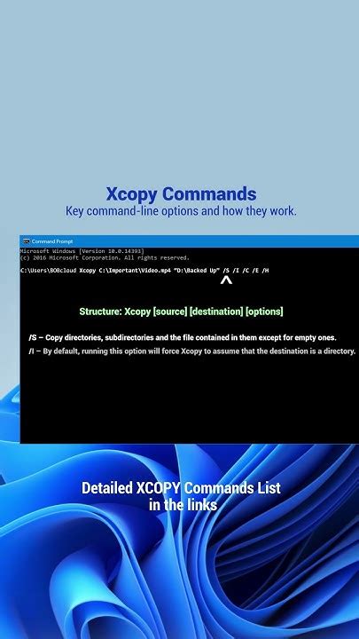 Mastering Xcopy Commands In Windows A Comprehensive Guide Youtube
