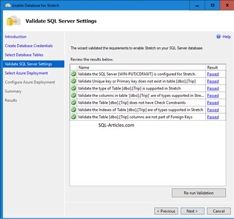 Sql Server 2016 Configure Database Stretching Sql Articles